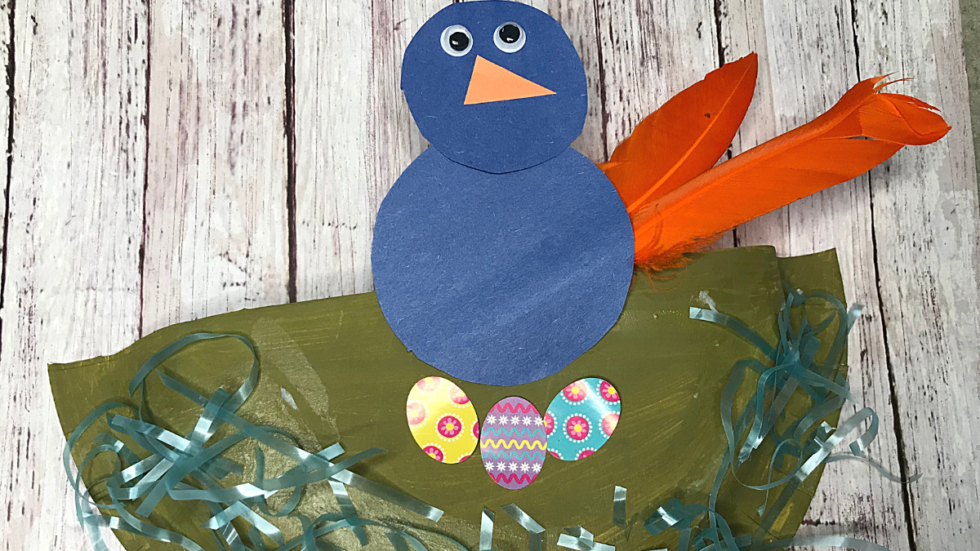 Spring Bird's Nest Craft for Kids - Mama of Minis