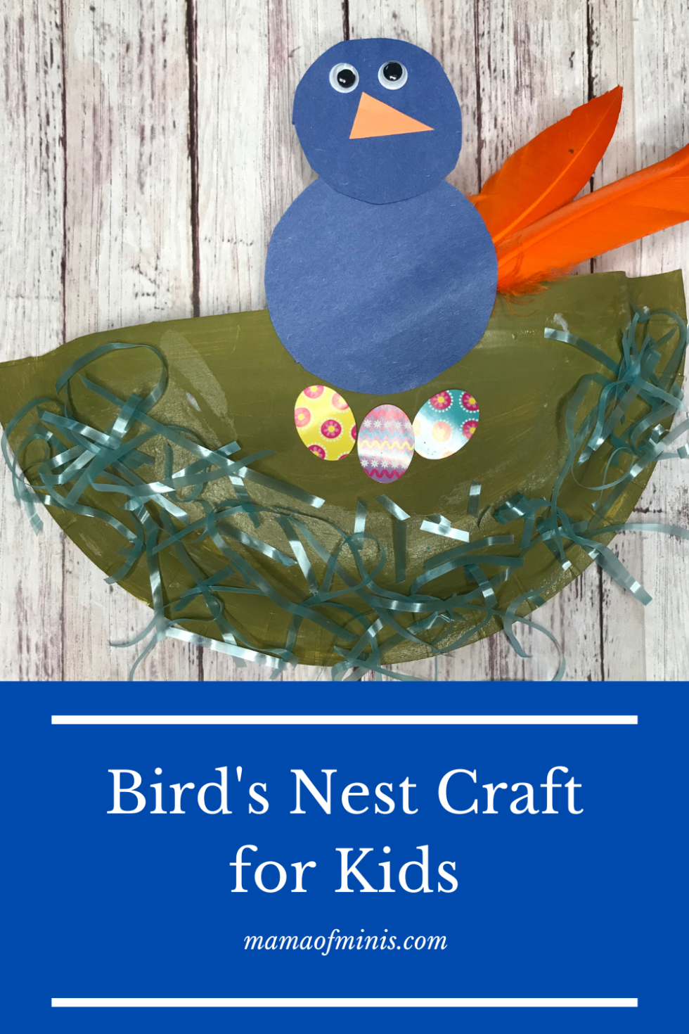 Paper Plate Spring Bird's Nest Craft for Kids