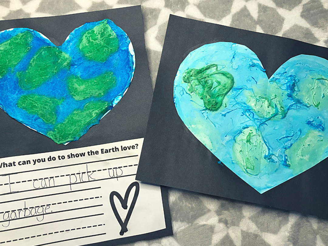Earth Day Craft and Free Writing Prompt for Kids