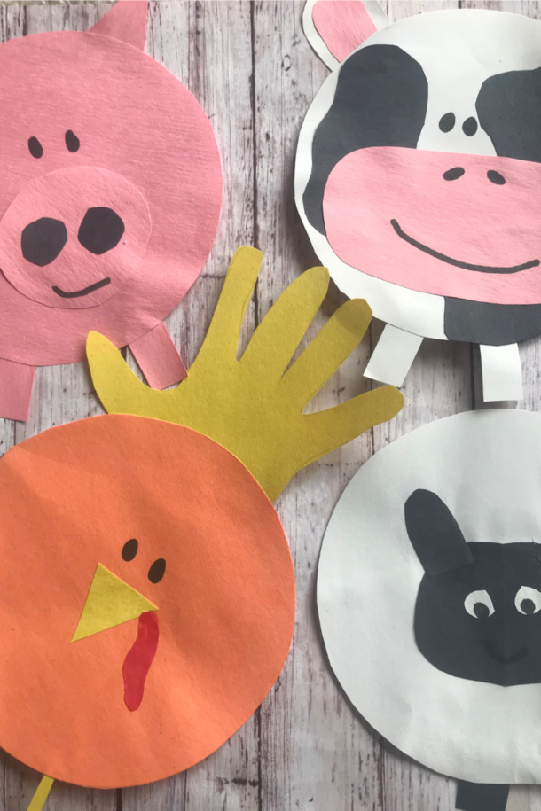 4 Fun Paper Farm Animal Crafts for Kids