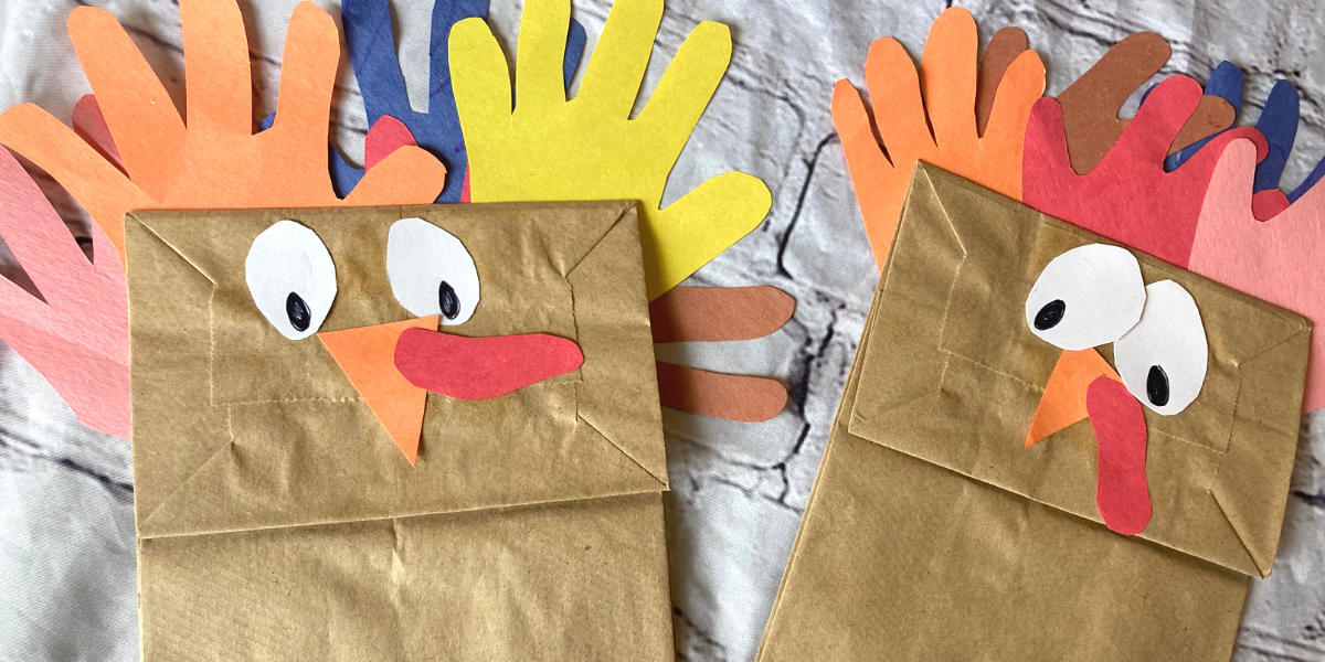 Turkey Paper Bag Puppet Craft For Kids Mama Of Minis