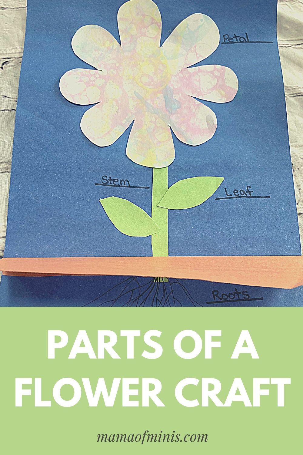 Parts Of A Flower Craft For Kids Mama Of Minis