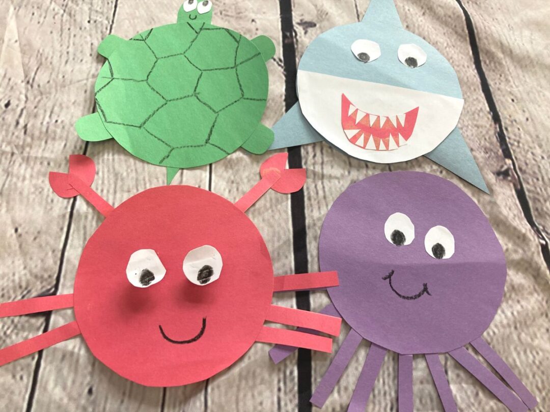 4 Super Ocean Animal Crafts for Kids