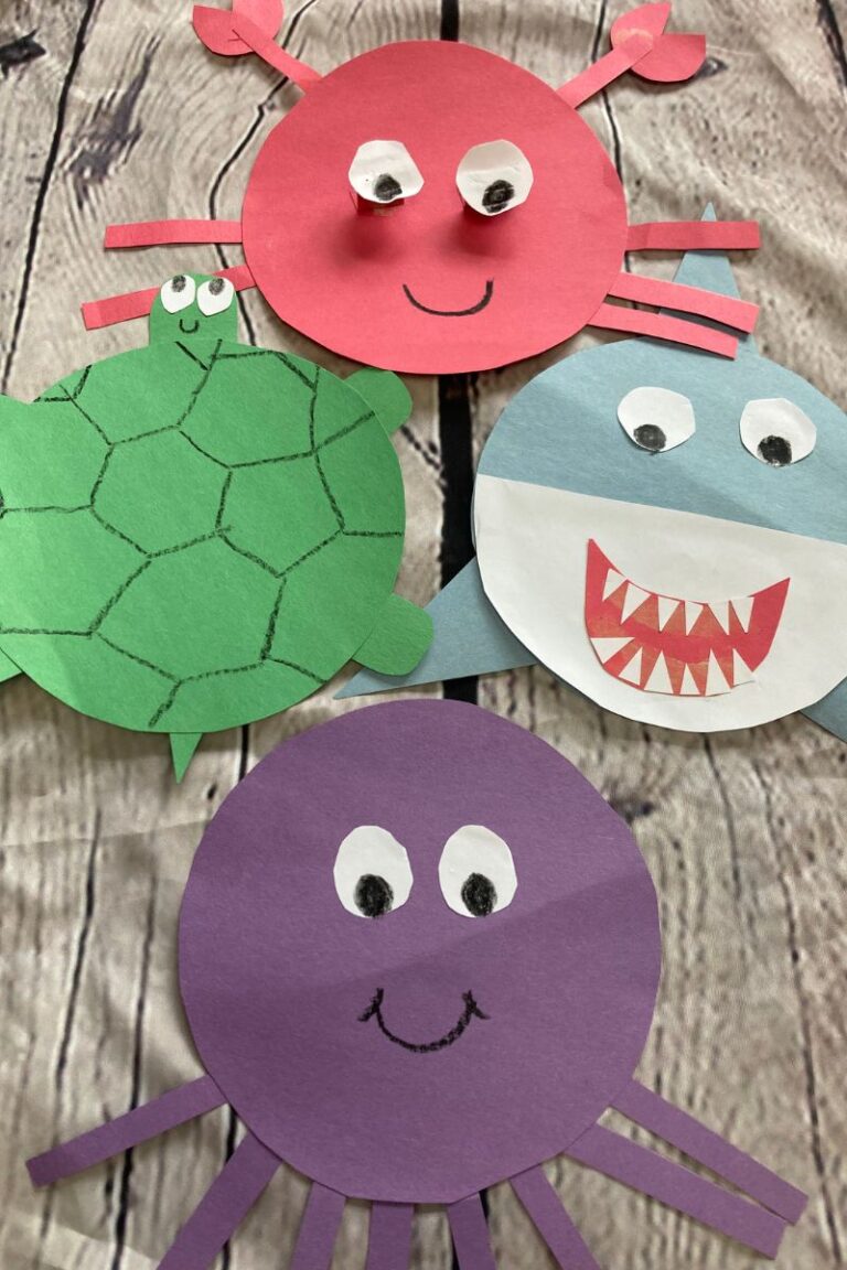 4 Super Ocean Animal Crafts for Kids