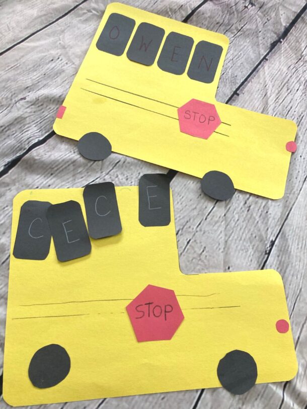 School Bus Craft for Kids - Mama of Minis