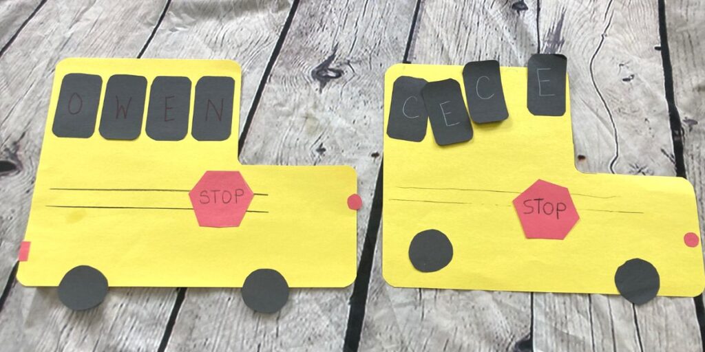 School Bus Craft for Kids - Mama of Minis