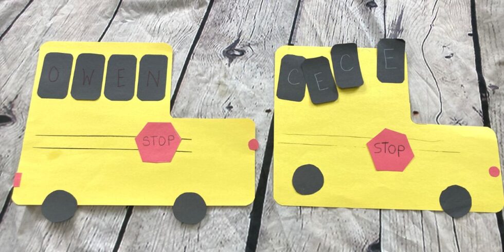 School Bus Craft for Kids - Mama of Minis