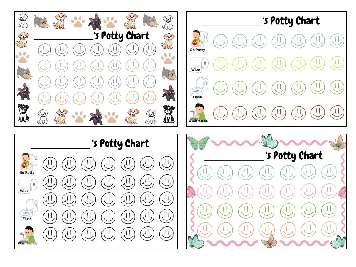 16 Fun and Free Printable Potty Training Charts