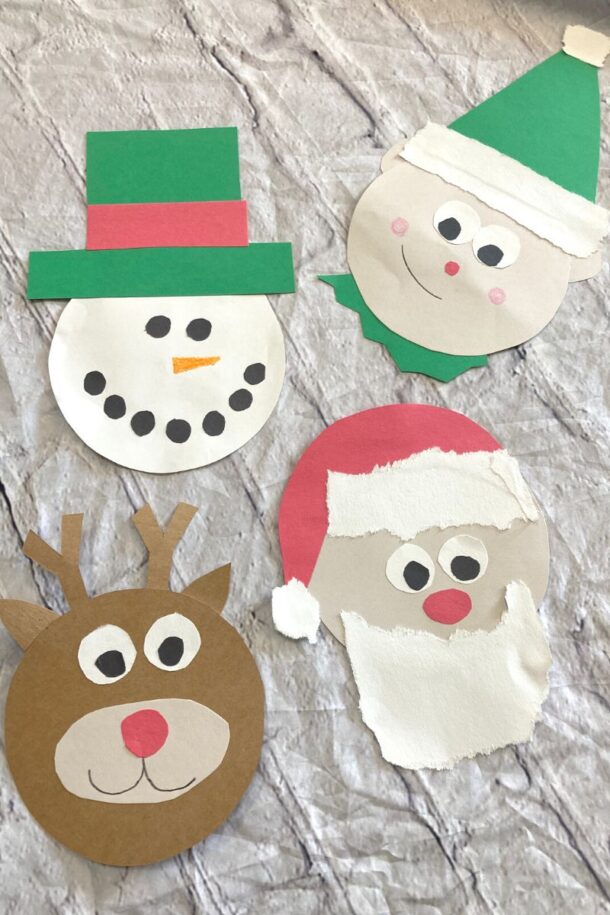 4 Fun Construction Paper Christmas Crafts for Kids