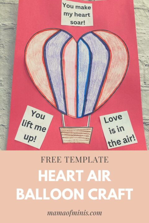 Free Hot Air Balloon Template Craft for Kids - Mama of Minis