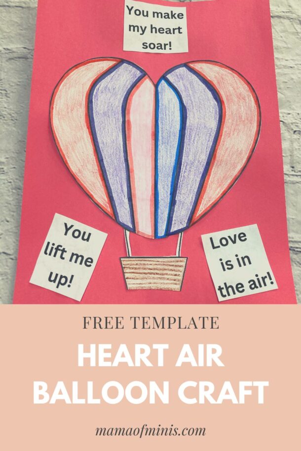 Free Hot Air Balloon Template Craft for Kids - Mama of Minis