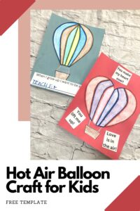 Free Hot Air Balloon Template Craft for Kids - Mama of Minis