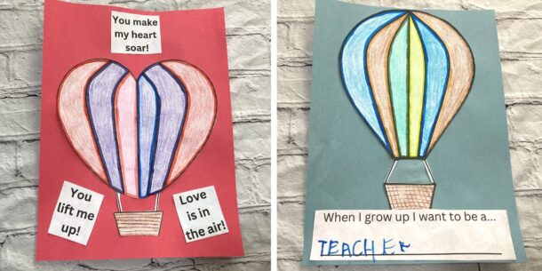 Free Hot Air Balloon Template Craft for Kids - Mama of Minis