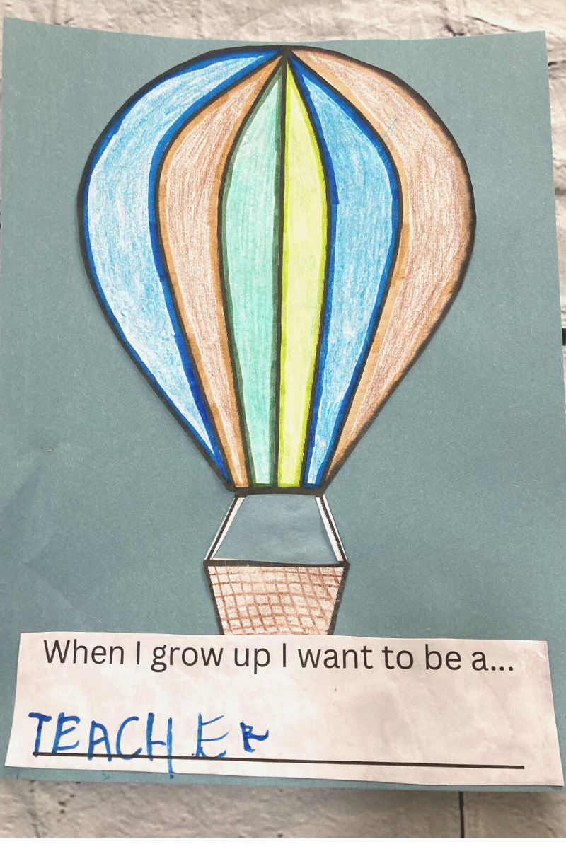 Free Hot Air Balloon Template Craft For Kids Mama Of Minis