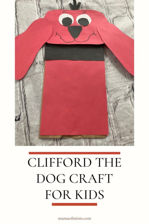 Clifford the Big Red Dog Craft - Mama of Minis