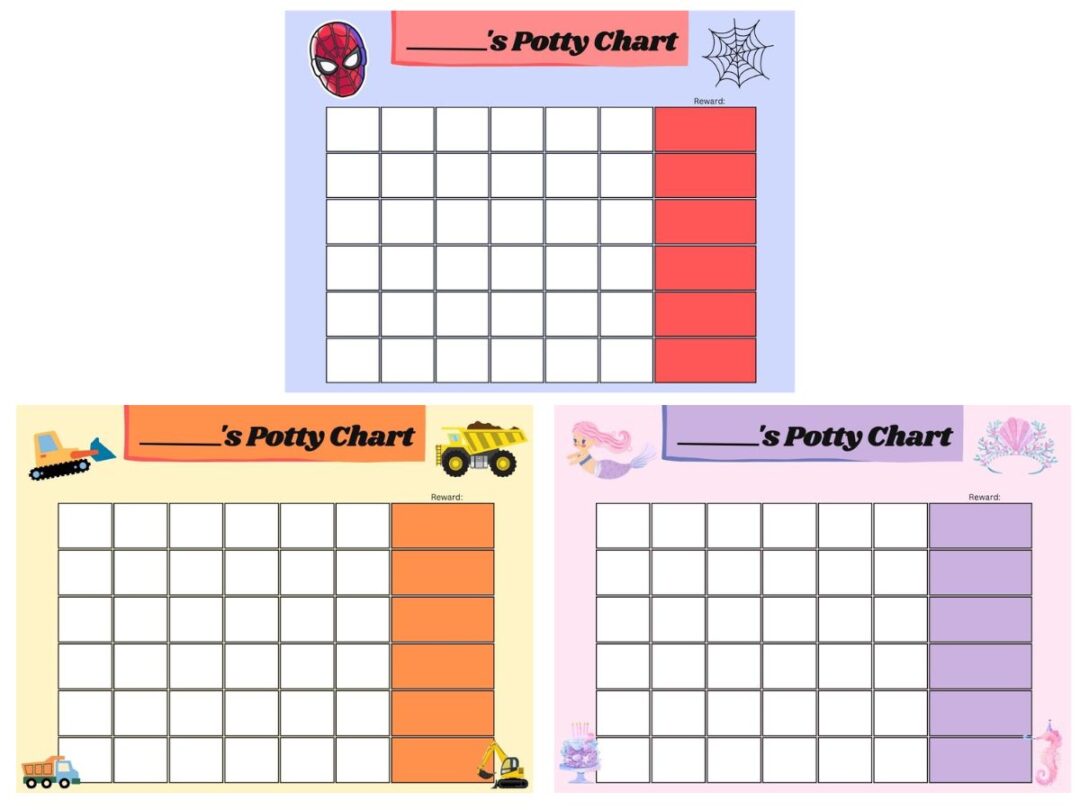 16 Fun and Free Printable Potty Training Charts
