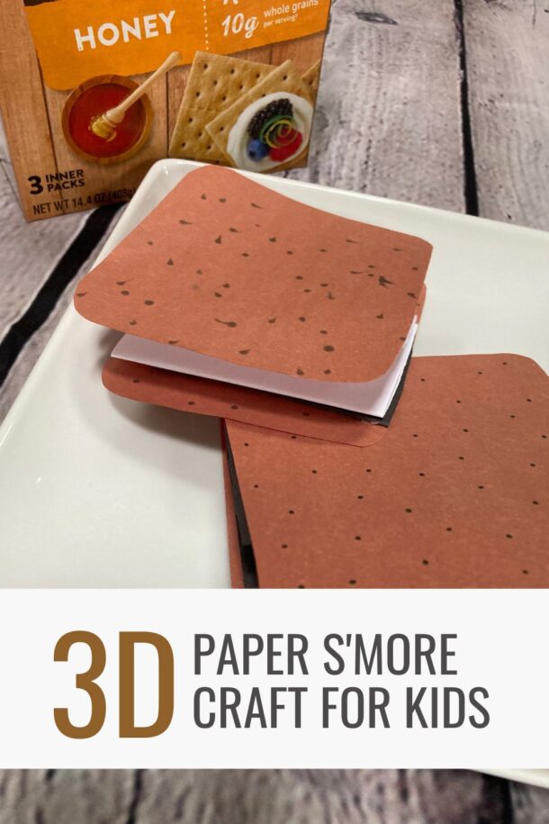 3D Smores Craft for Kids - Mama of Minis