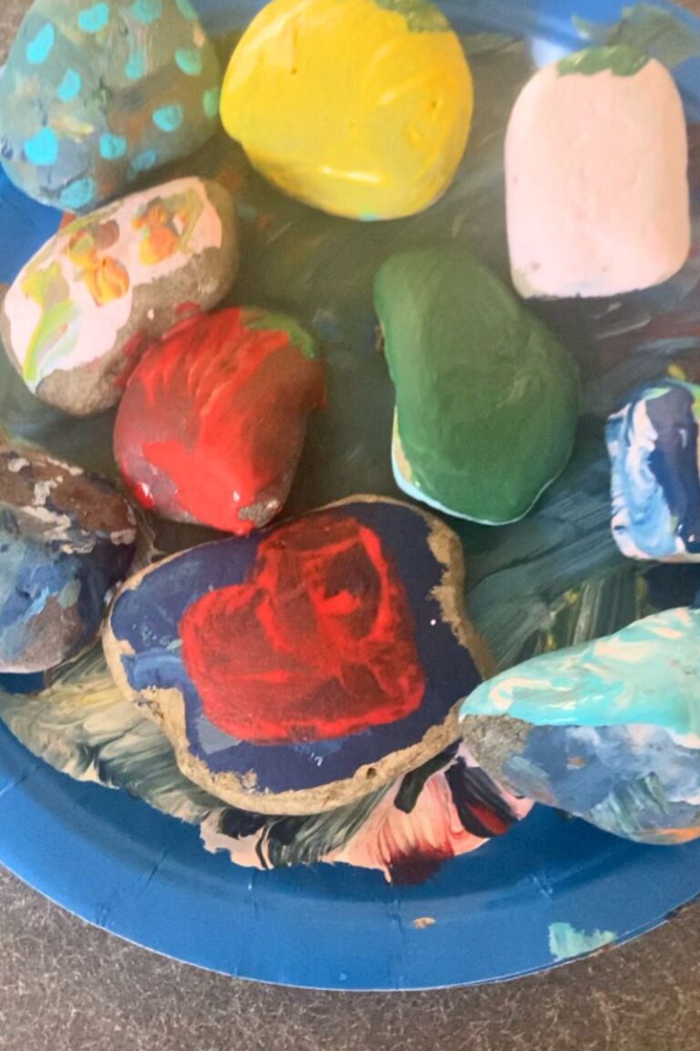 Painted Rocks Mindfulness Craft for Kids - Mama of Minis