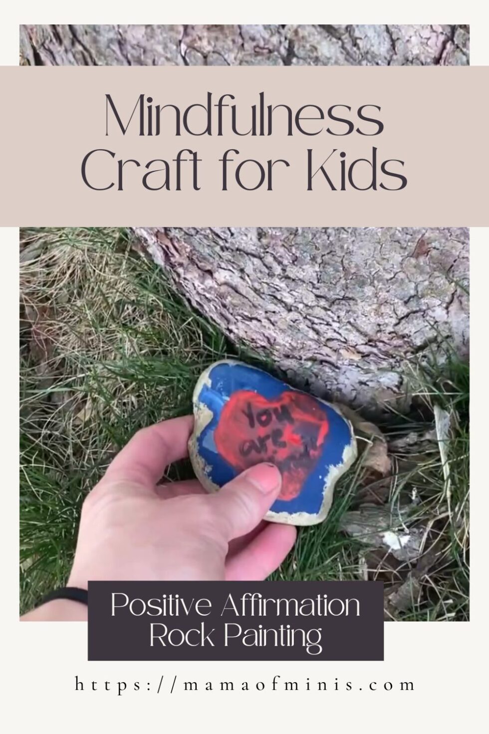 Painted Rocks Mindfulness Craft for Kids - Mama of Minis