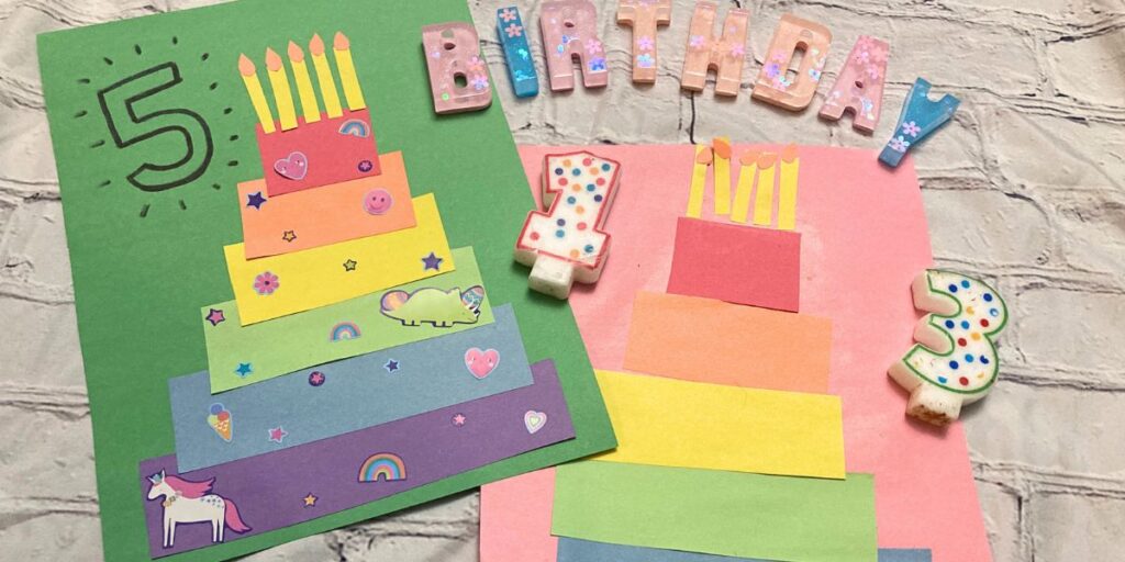 Birthday Cake Craft for Kids - Mama of Minis