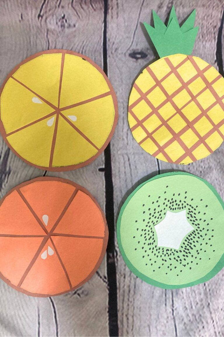 Easy Summer Fruit Crafts for Kids - Mama of Minis