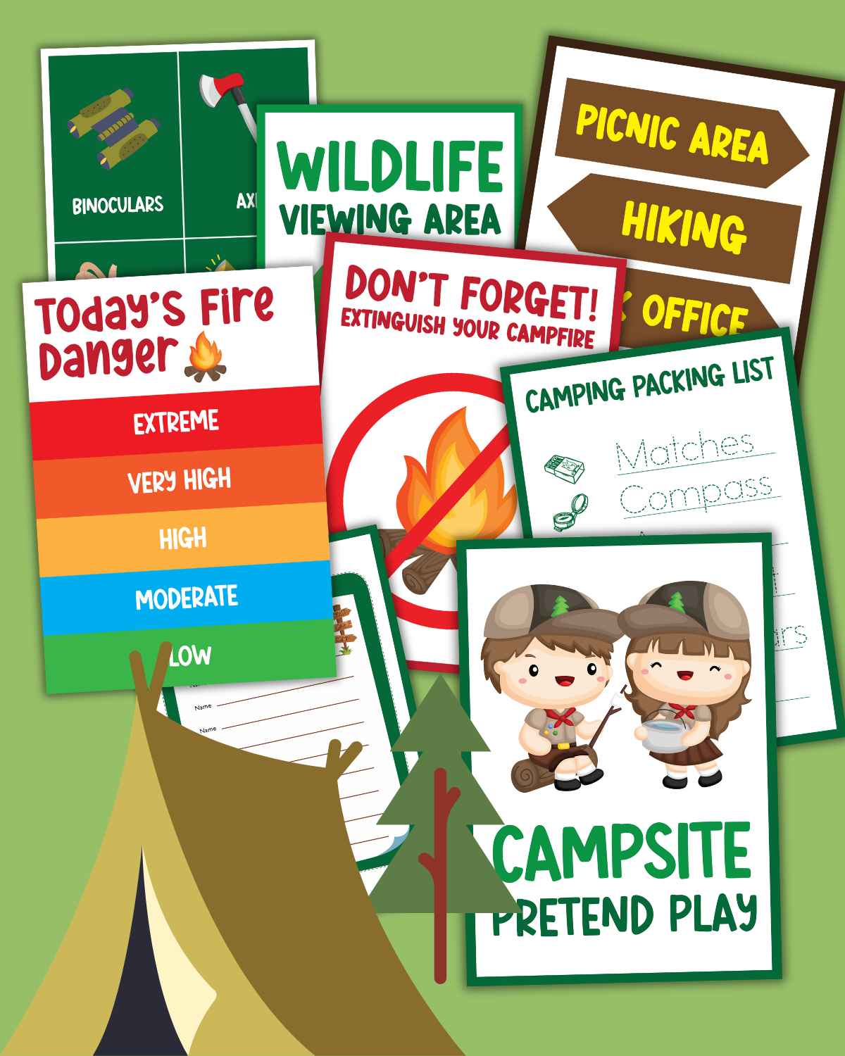 20 Fun Camping Crafts and Activities for Preschoolers and Toddlers