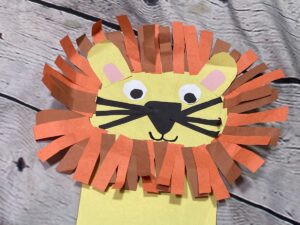 Paper Bag Lion Puppet Craft for Kids - Mama of Minis