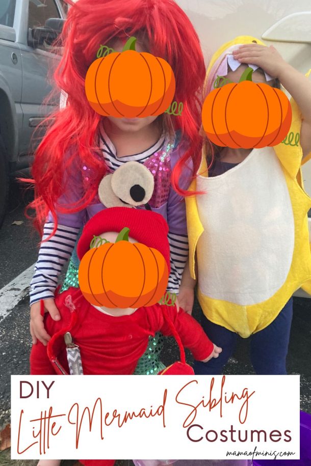 DIY Little Mermaid Costumes for Siblings
