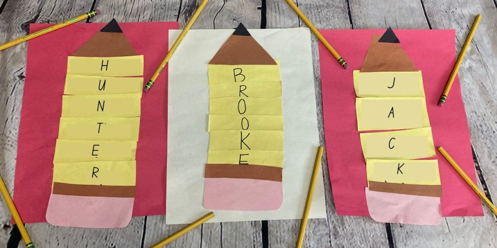 Name Recognition Pencil Craft for Preschool and Kindergarten