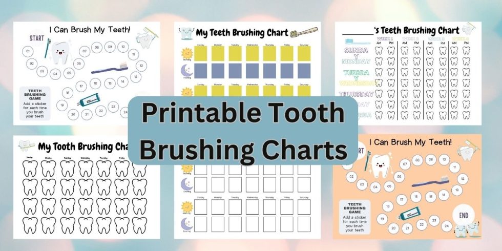 7 Totally Free Tooth Brushing Charts for Kids
