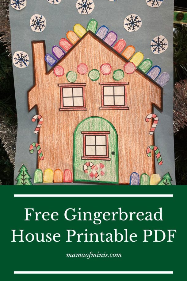 Fun and Free Build a Gingerbread House Printable Template