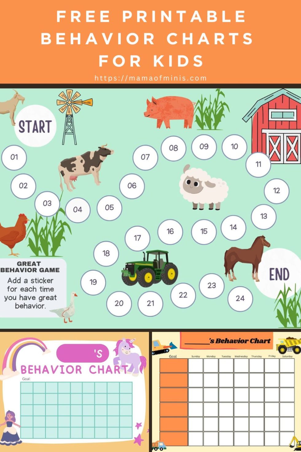 16 Helpful and Free Printable Behavior Charts