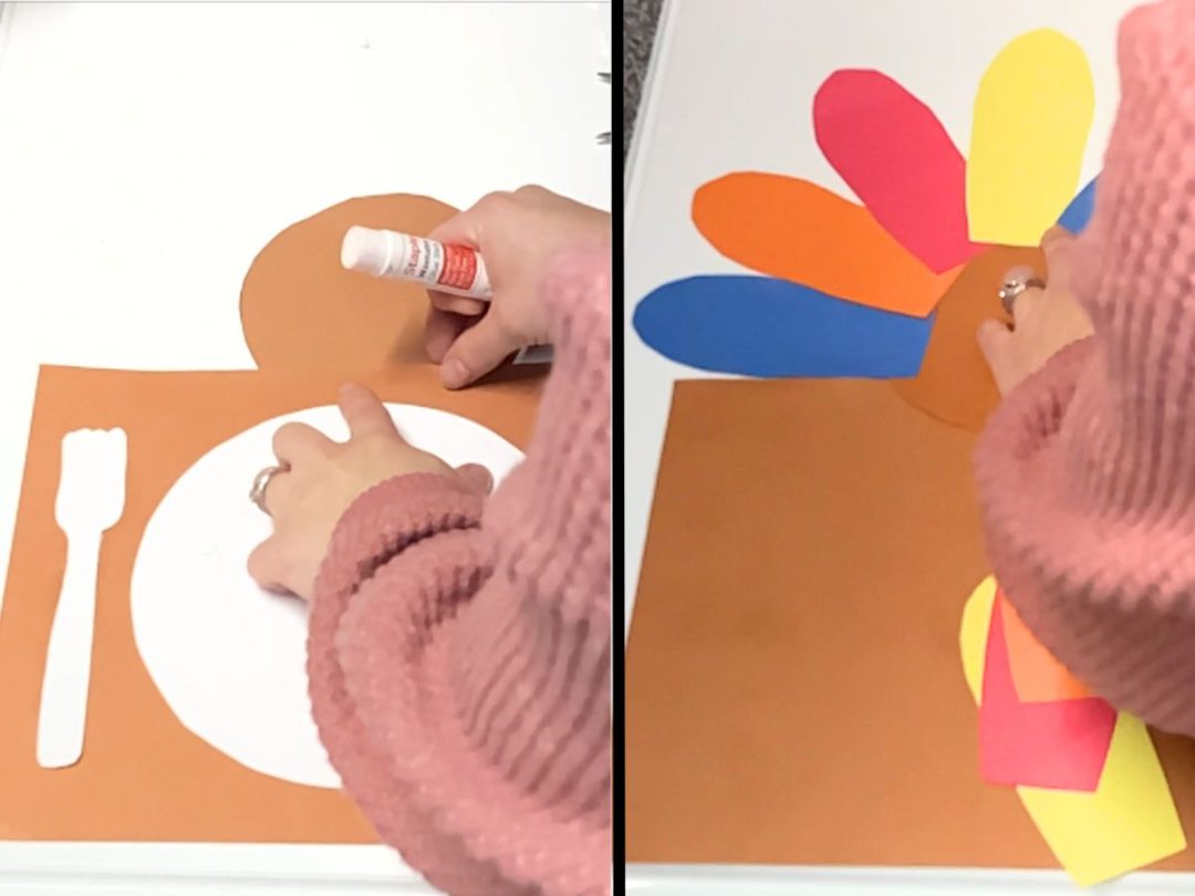 DIY Thankful Turkey Placemat for Kids