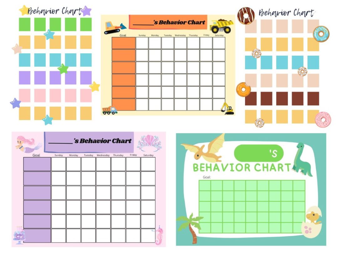 16 Helpful and Free Printable Behavior Charts