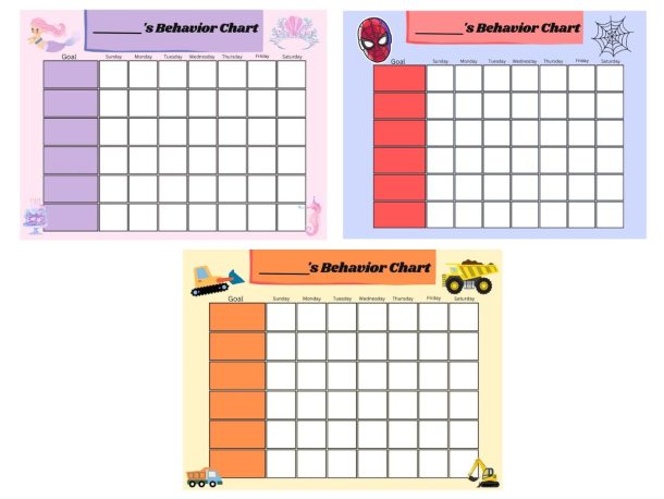 16 Helpful and Free Printable Behavior Charts