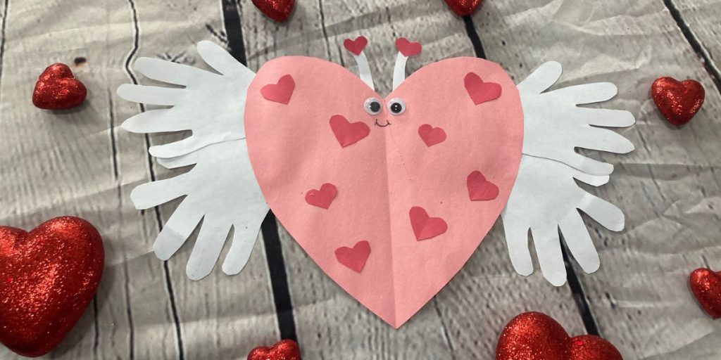 Valentines Handprint Love Bug Craft for Kids