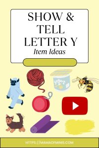 55 Awesome Show and Tell Letter Y Item Ideas