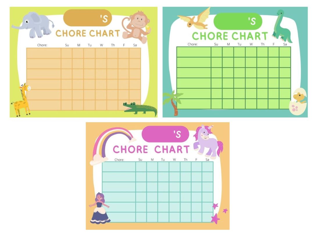 16 Fun and Free Printable Chore Charts for Kids