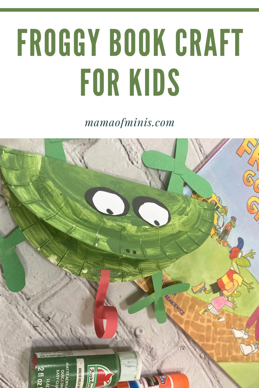Fun Paper Plate Frog Craft for Preschool