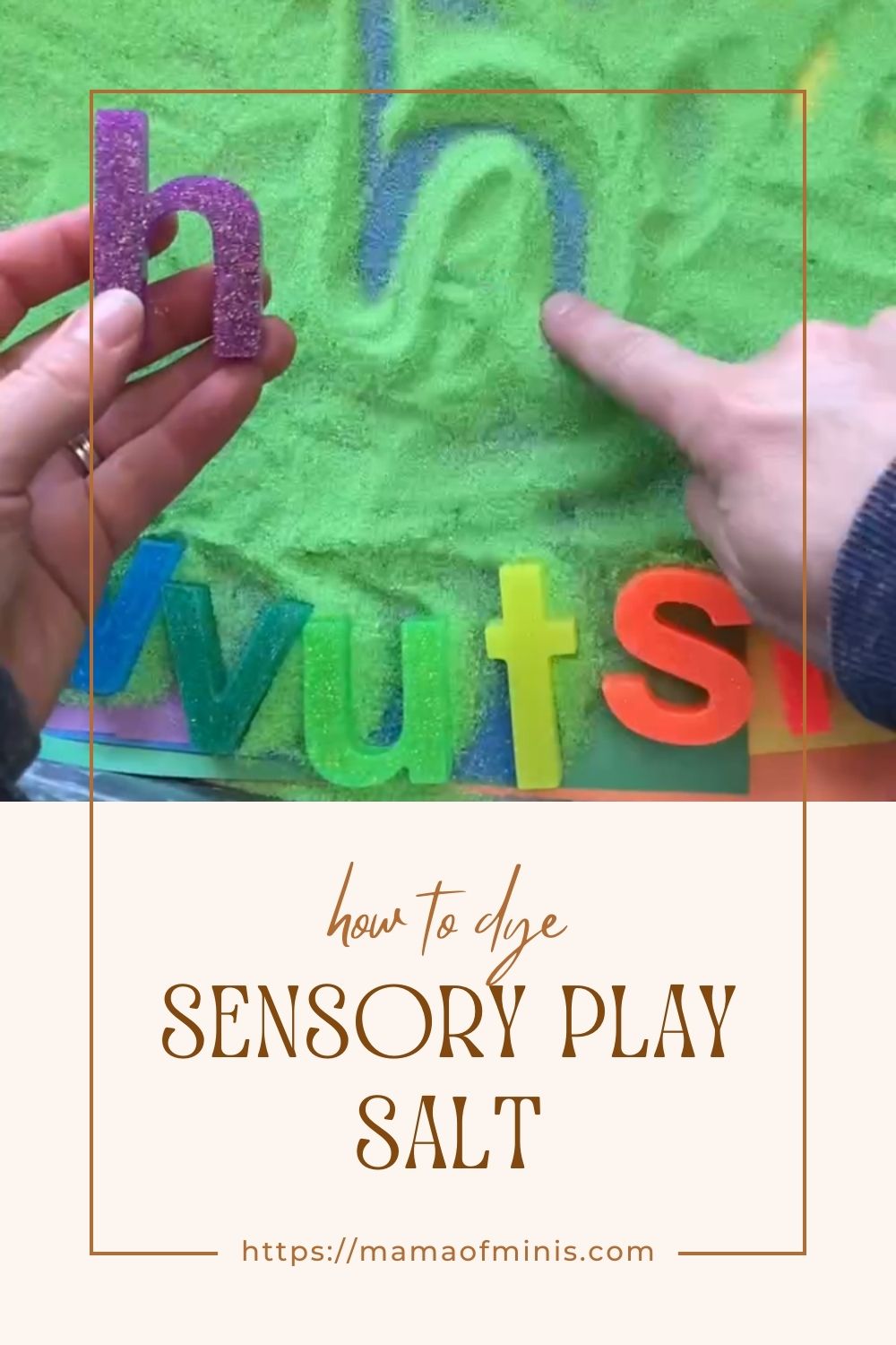 How to Dye Salt for Sensory Play
