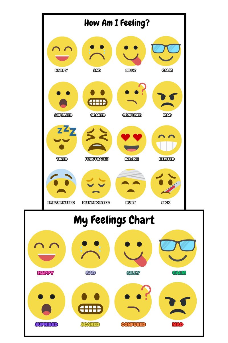 5 Fun and Free Printable Feelings Charts for Kids