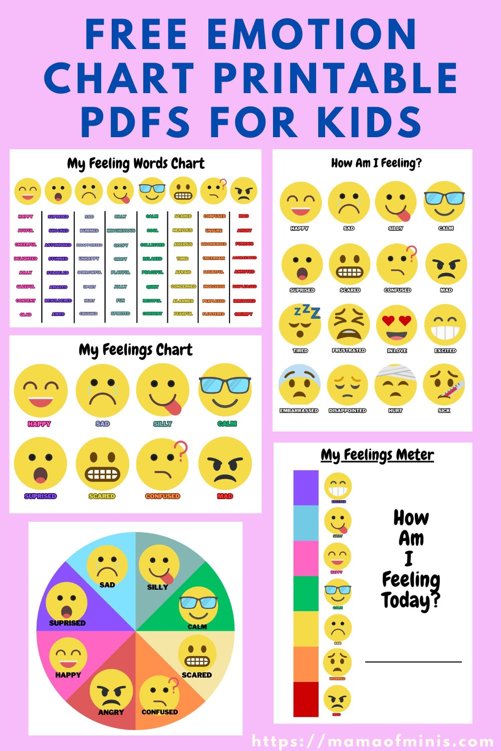 5 Fun and Free Printable Feelings Charts for Kids