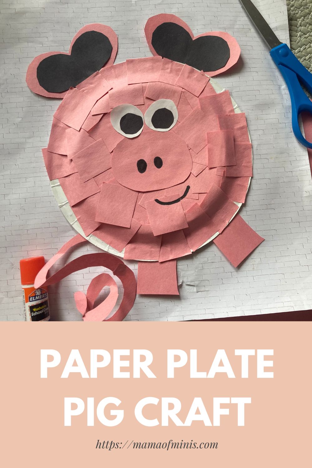 Cute Paper Plate Pig Craft for Preschool and Kindergarten