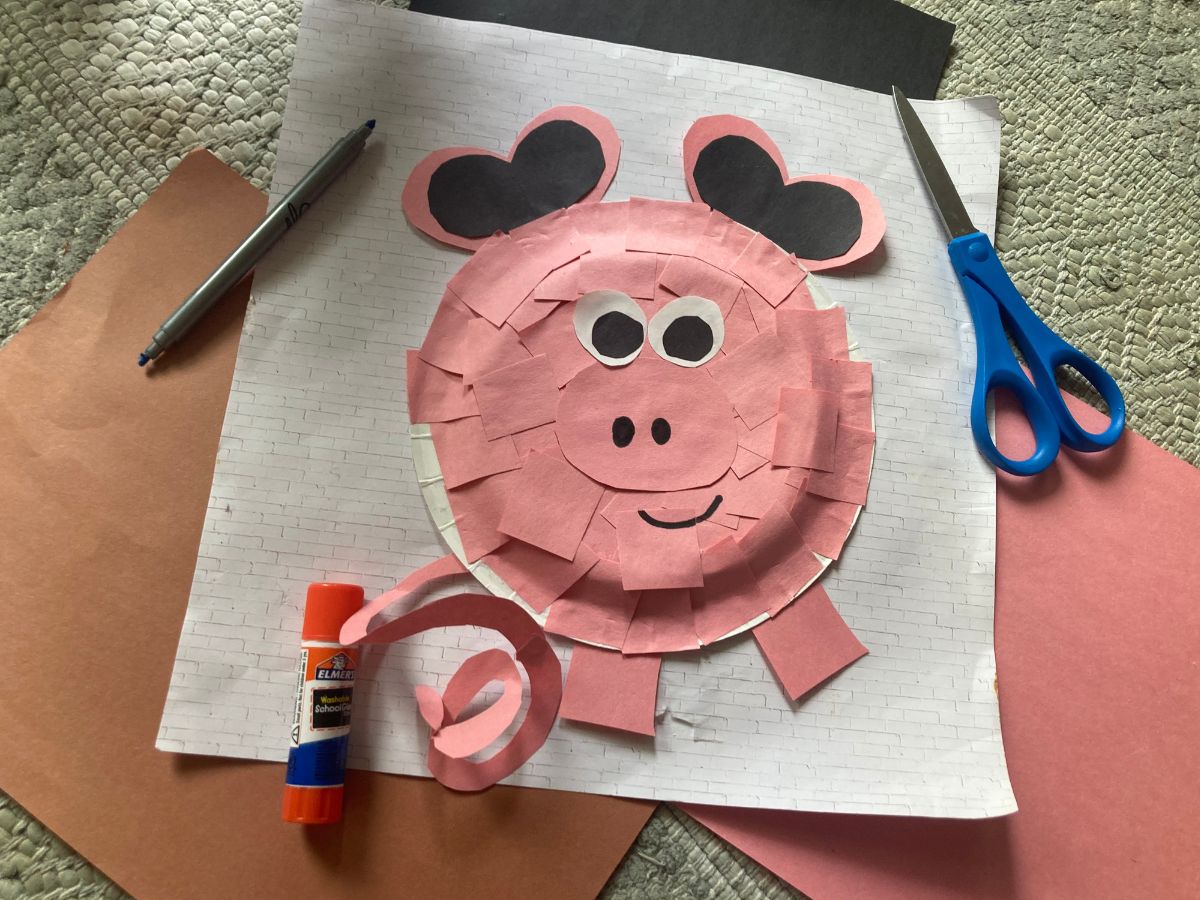 Cute Paper Plate Pig Craft for Preschool and Kindergarten