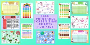 14 Fun and Free Printable Screen Time Charts for Kids