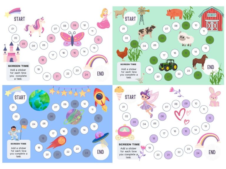 14 Fun and Free Printable Screen Time Charts for Kids