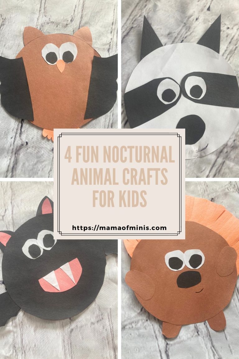 4 Fun and Adorable Nocturnal Animal Crafts for Kids