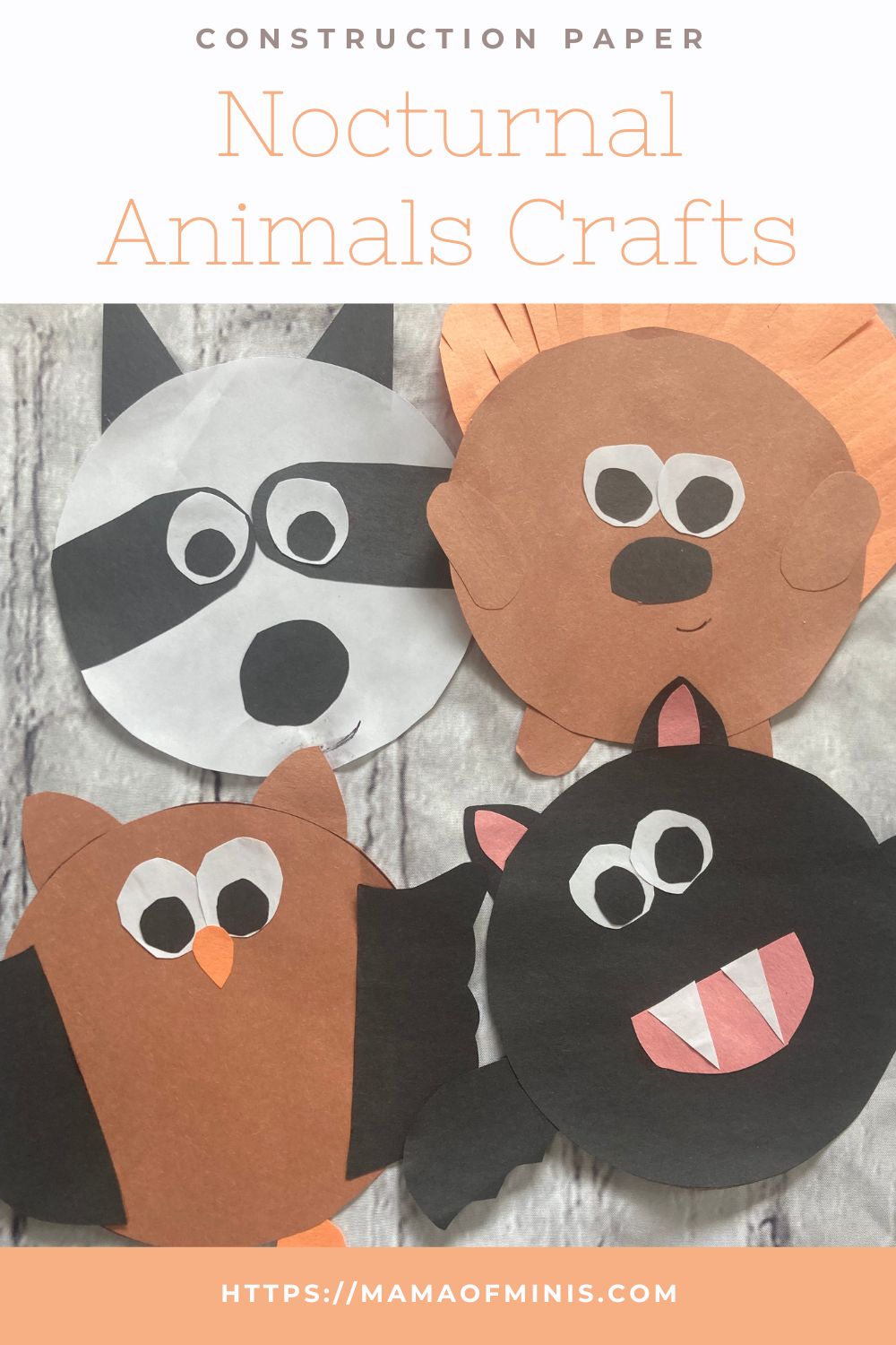 4 Fun and Adorable Nocturnal Animal Crafts for Kids