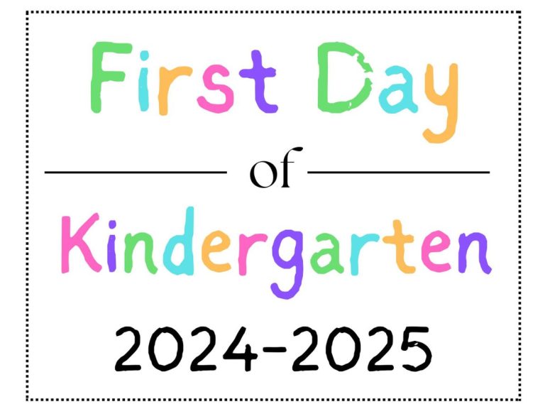 4 Cute and Free First Day of School Sign Printables