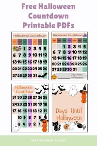 4 Free Printable Halloween Countdown Activities